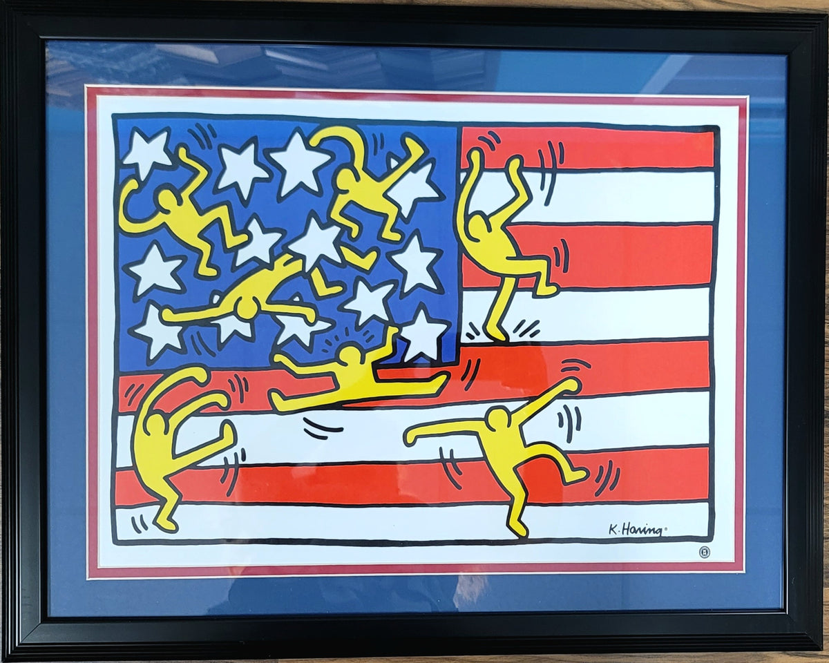Keith Haring Flag – Matted Memories